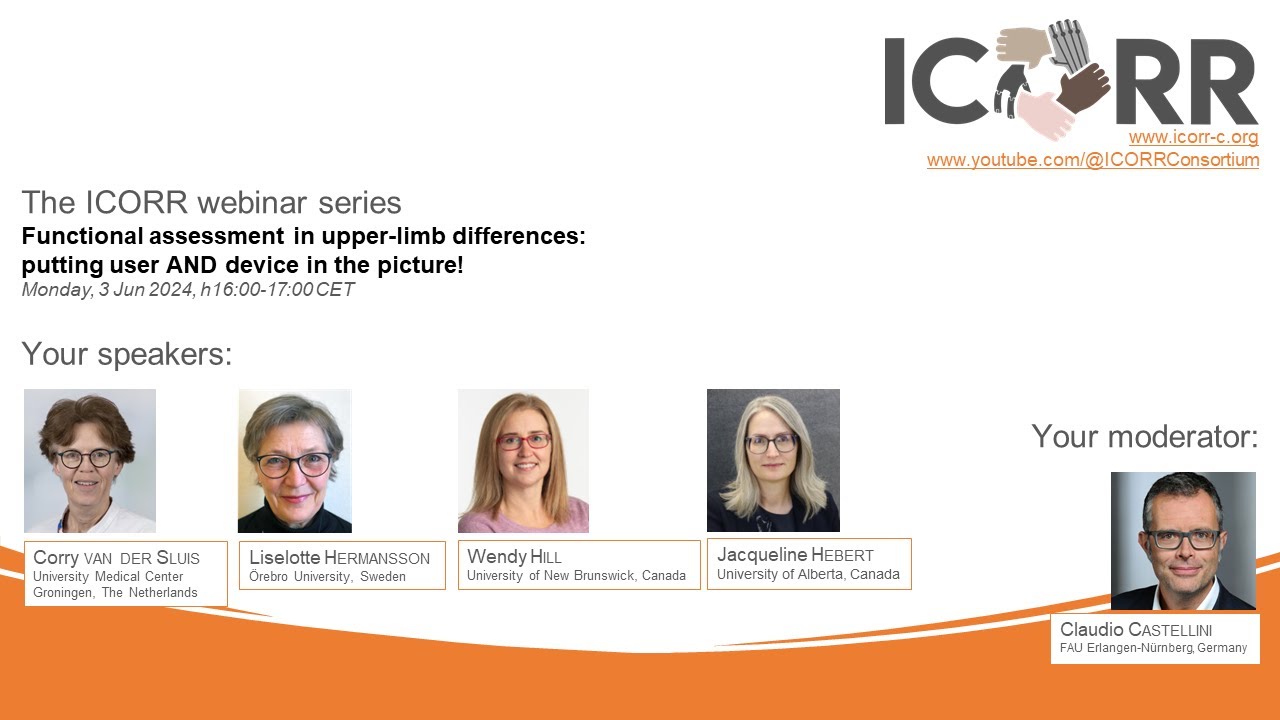 Webinar #3 - Functional assessment for the upper limb - YouTube