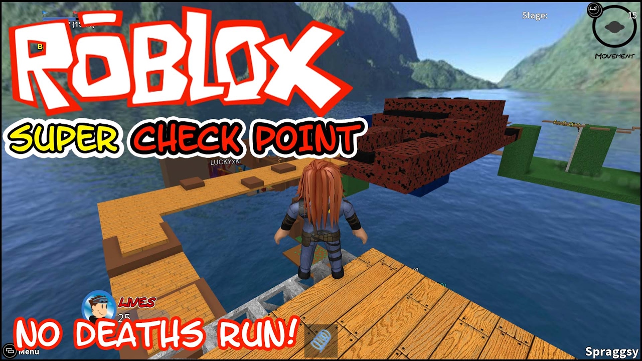 ROBLOX - Super Check Point - No Deaths Run - YouTube