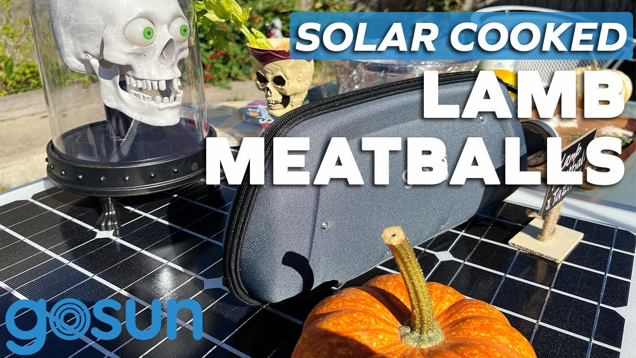 Solar Cooked Lamb Meatballs | GoSun Go Solar Oven - YouTube
