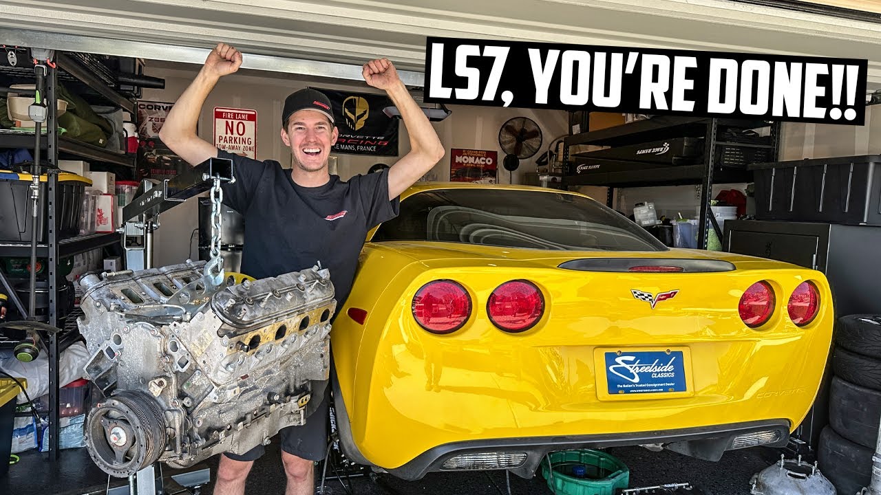 The LS7 Is OUT! Our Corvette Z06 Race Build Starts NOW! - YouTube
