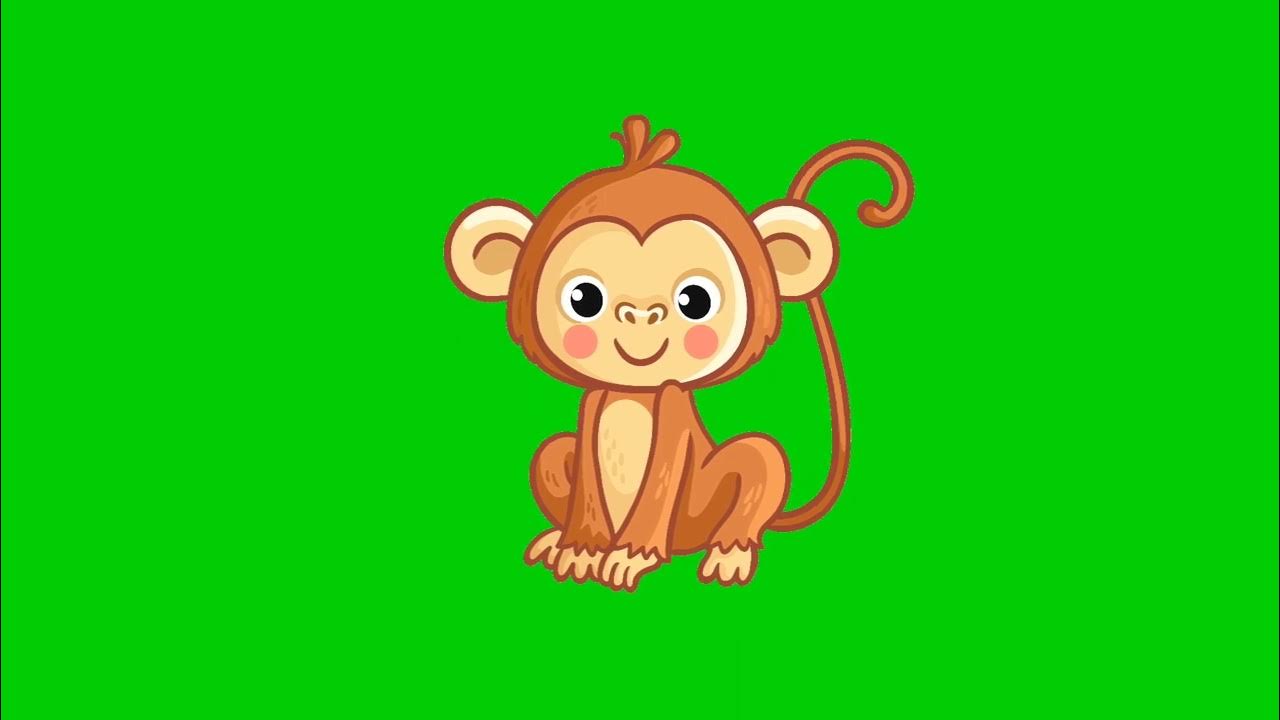 Monkey | Green screen animation | No copyright | free to use - YouTube