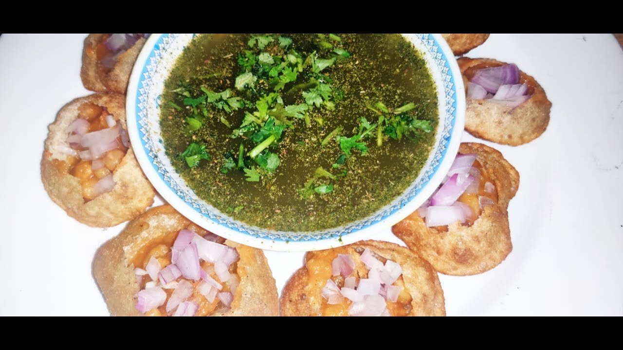 How to prepare pani for pani puri | golgappa pani | kaara pani recipe ...