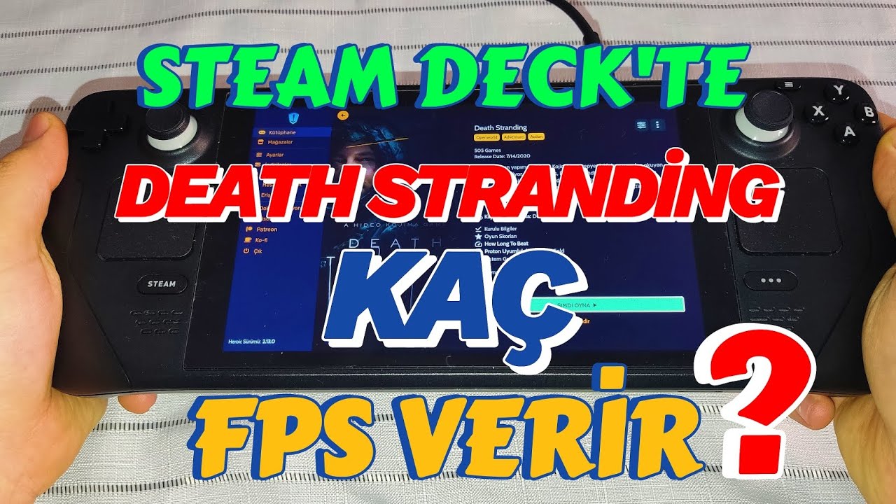 STEAM DECK LCD - DEATH STRANDİNG - LOW / MEDİUM / HİGH PERFORMANCE TEST ...