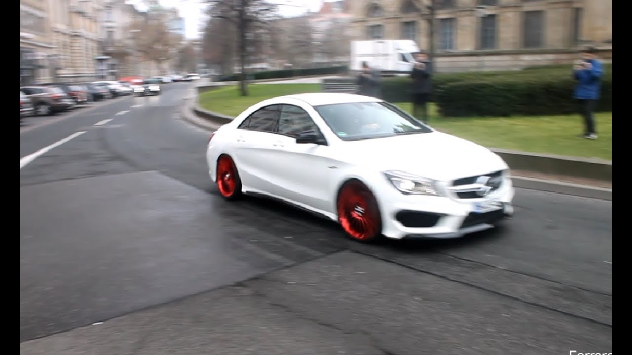 LOUD Mercedes CLA45 AMG LAUNCH CONTROL AND SOUNDS - YouTube