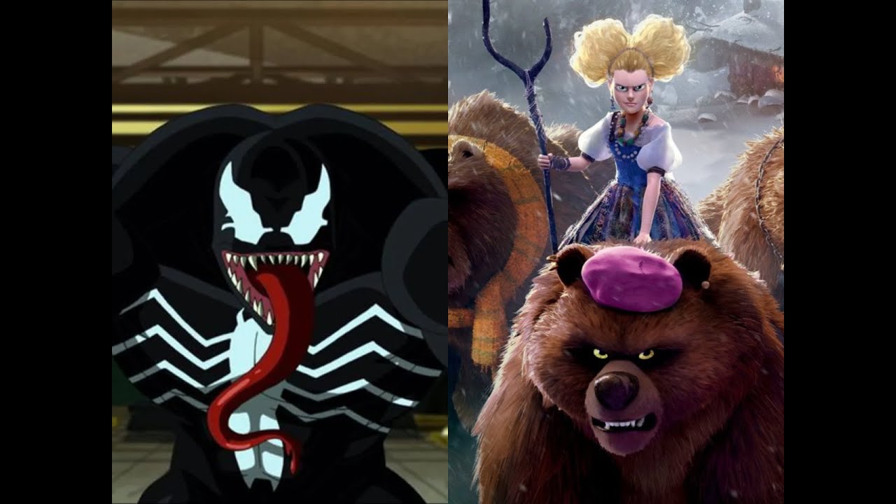 venom cartoon Vs goldilocks and the three bears - YouTube