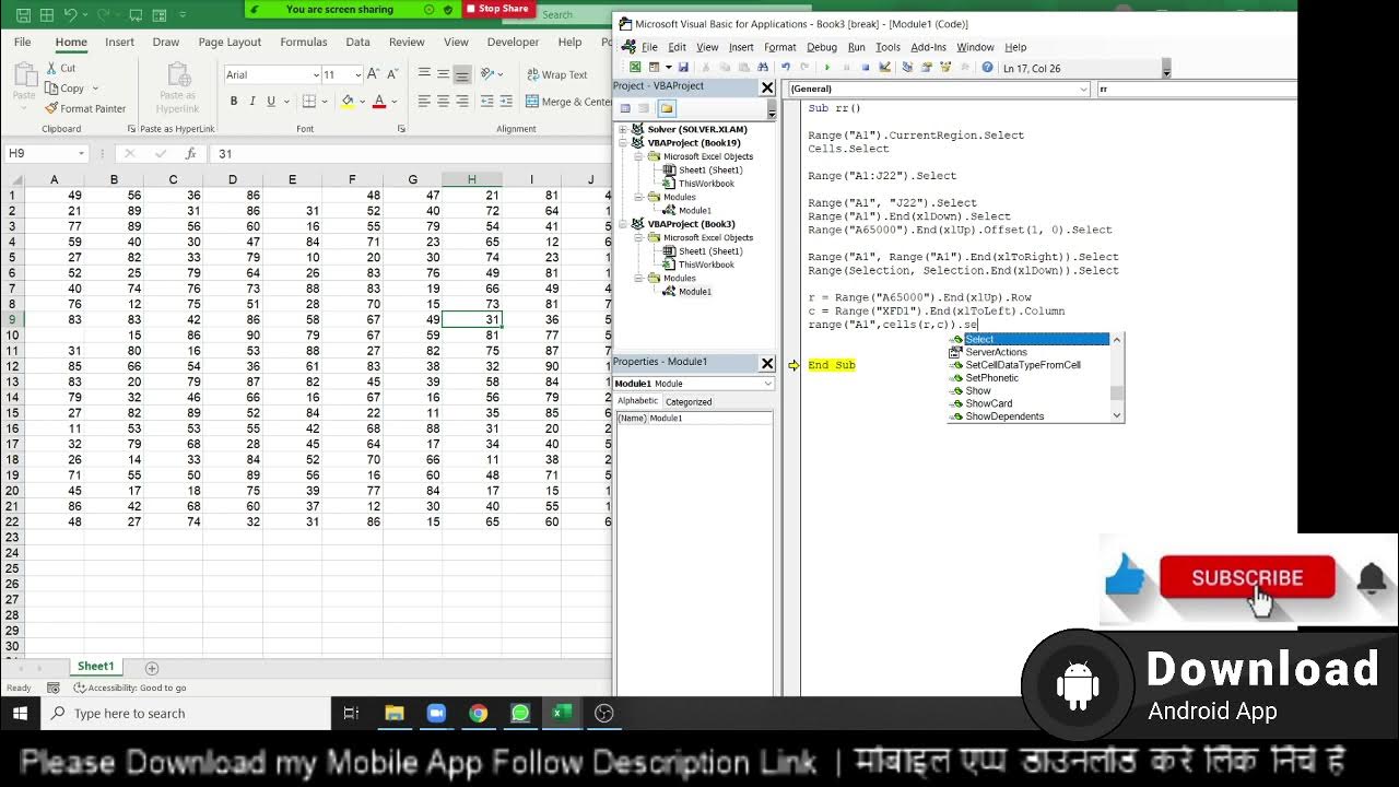 VBA Macros Programming Day -3 - YouTube