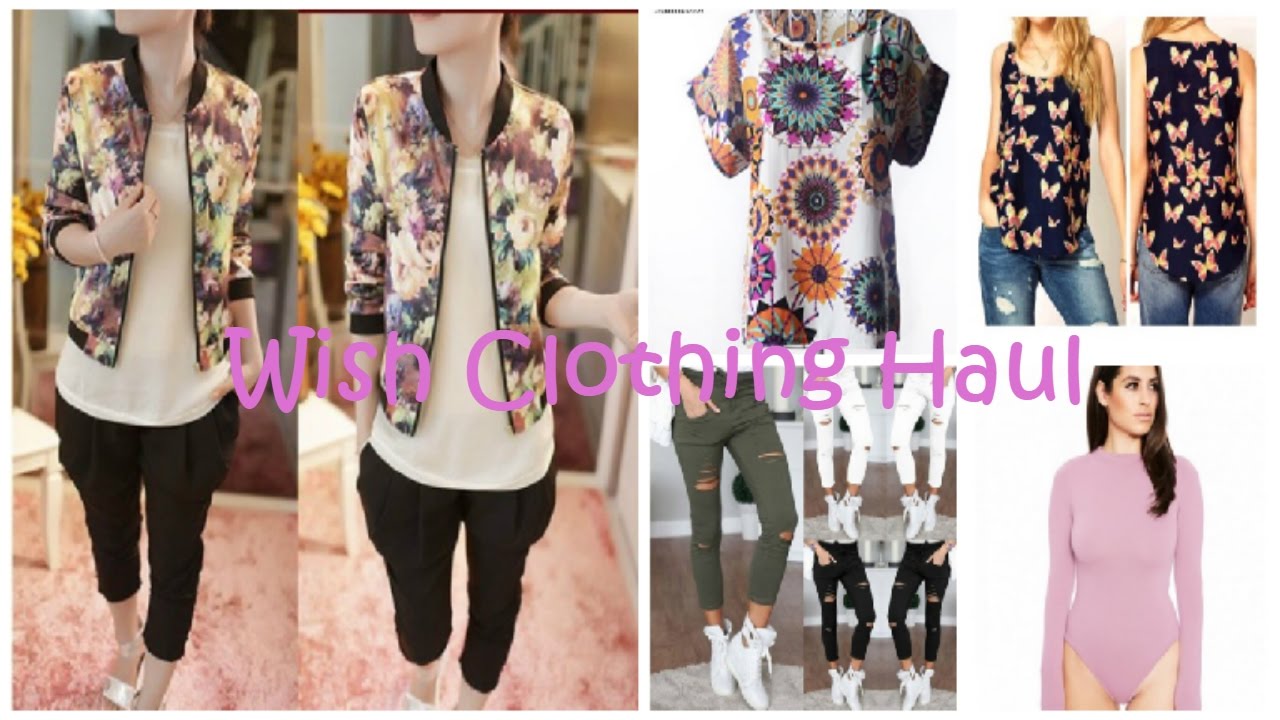 Wish Clothing Haul [CLOTHING FOR LESS!!!] || MsTeshin - YouTube