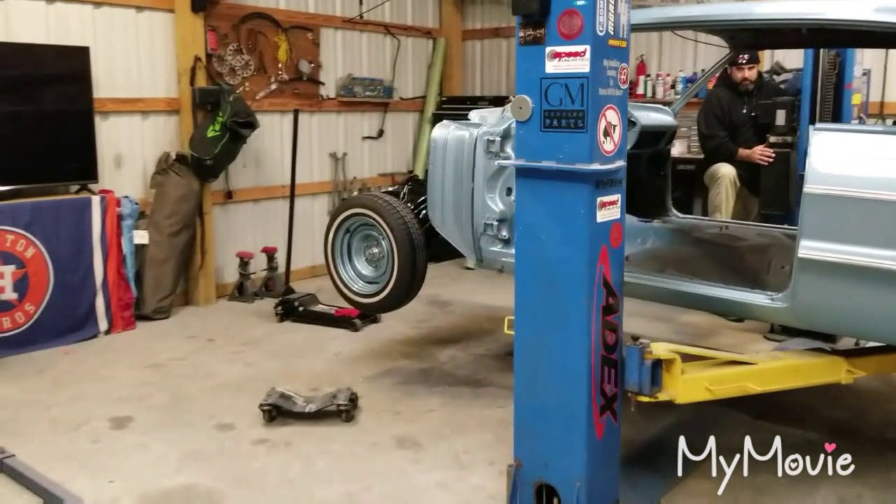 1964 impala body and frame together again! - YouTube