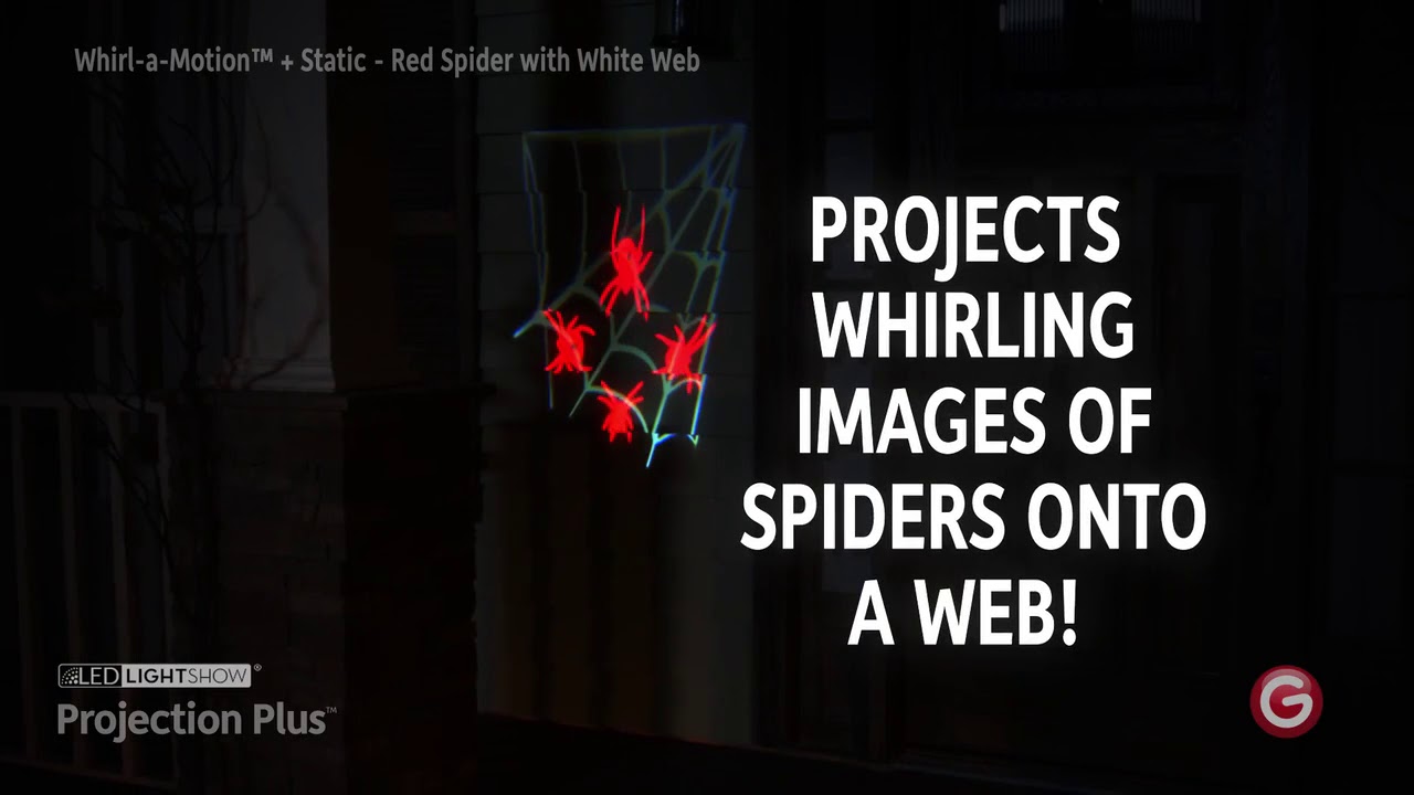 LightShow Projection Plus: Whirl A Motion Static Red Spider with White ...