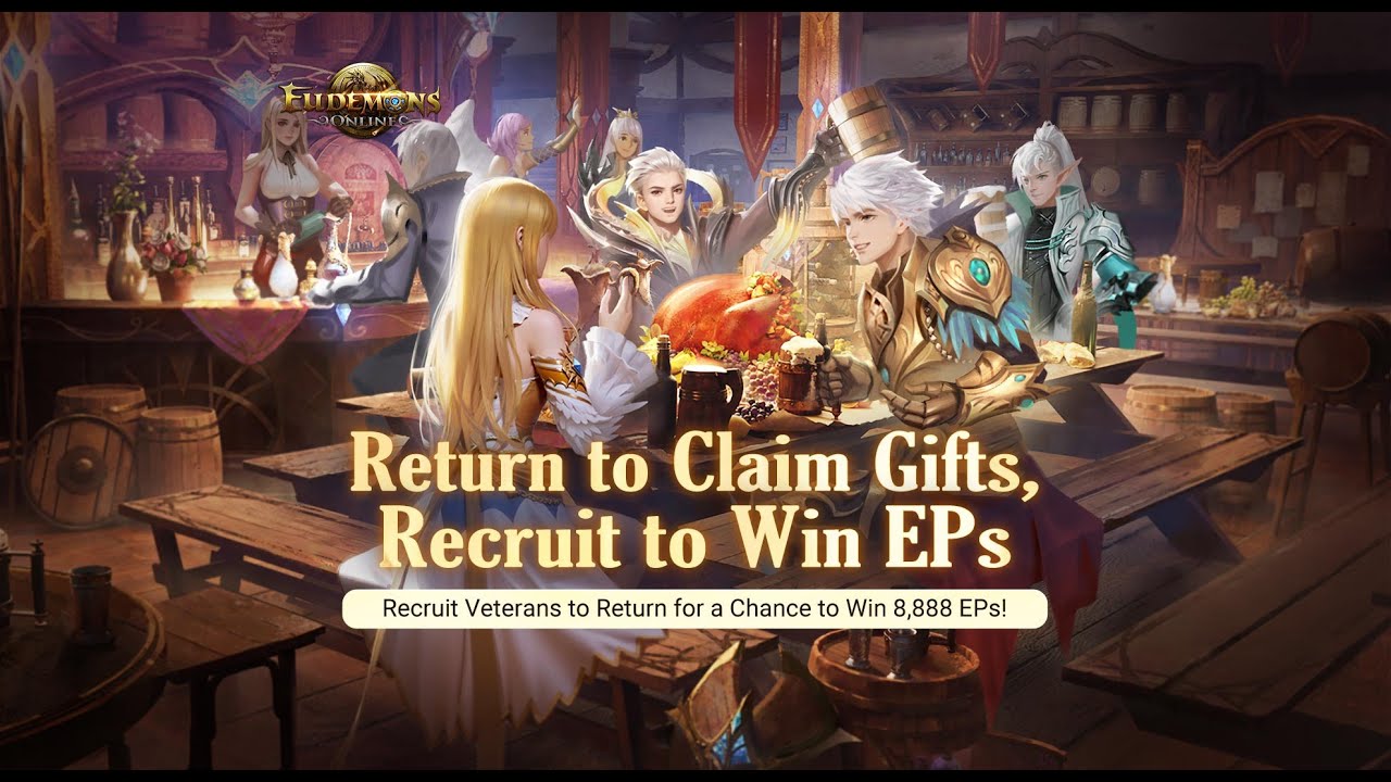 Return to Claim Gifts, Recruit to Win EPs | Eudemons Online - YouTube