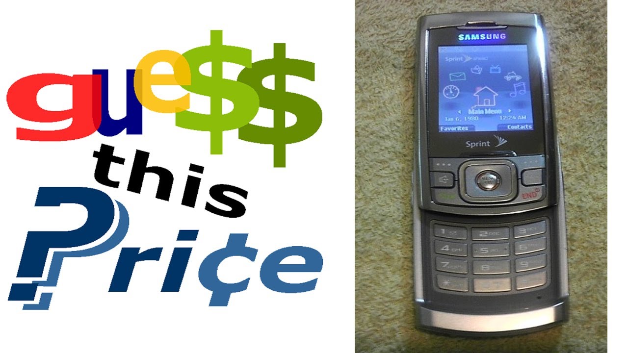 Sprint Samsung SPH-M520 Mobile Phone - GUESS THIS PRICE! EBAY AUCTION ...