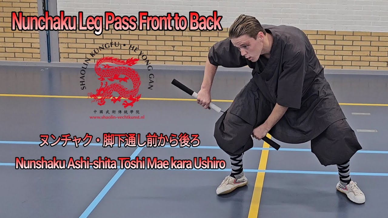 Nunchaku Leg Pass Front to Back - YouTube