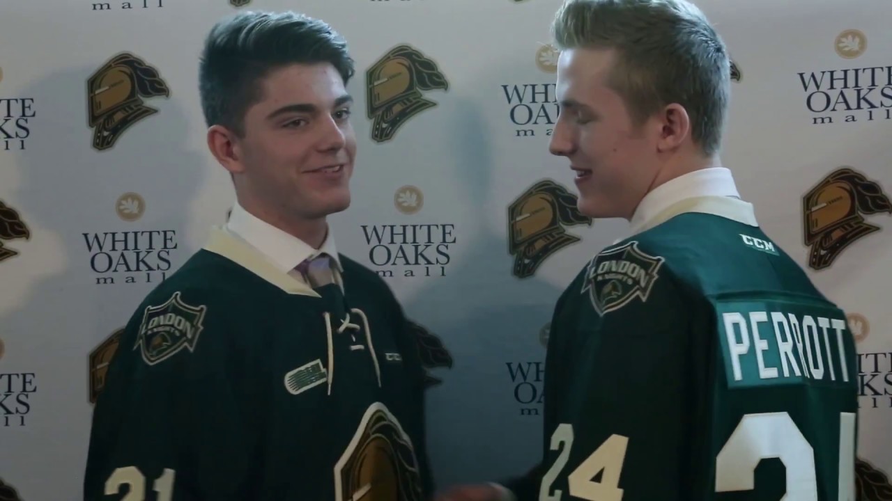London Knights Press Conference; Introducing Lucas Rowe and Andrew ...
