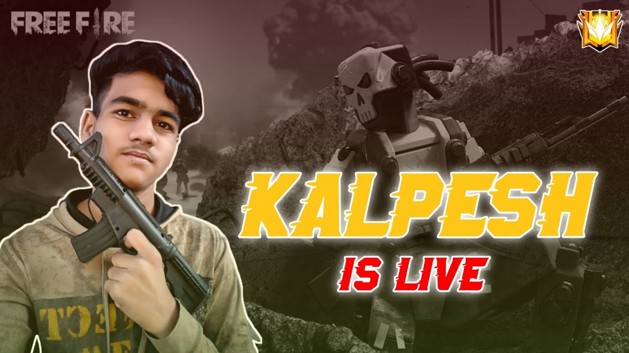 1st Time Playing on PC Free Fire Live Stream | Kalpesh is Live - YouTube