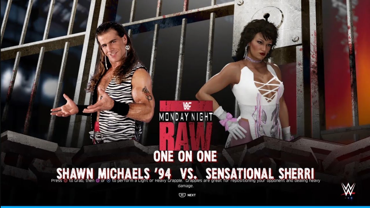 Shawn Michaels vs Sensational Sherri. Monday Night Raw. WWE 2K25 - YouTube