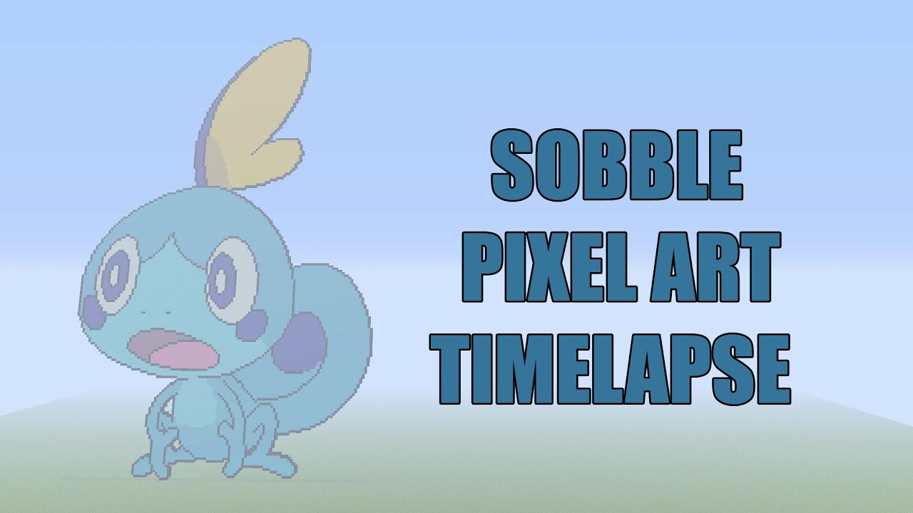 Minecraft Sobble Pixel Art Timelapse (Pokemon Sword and Shield) - YouTube