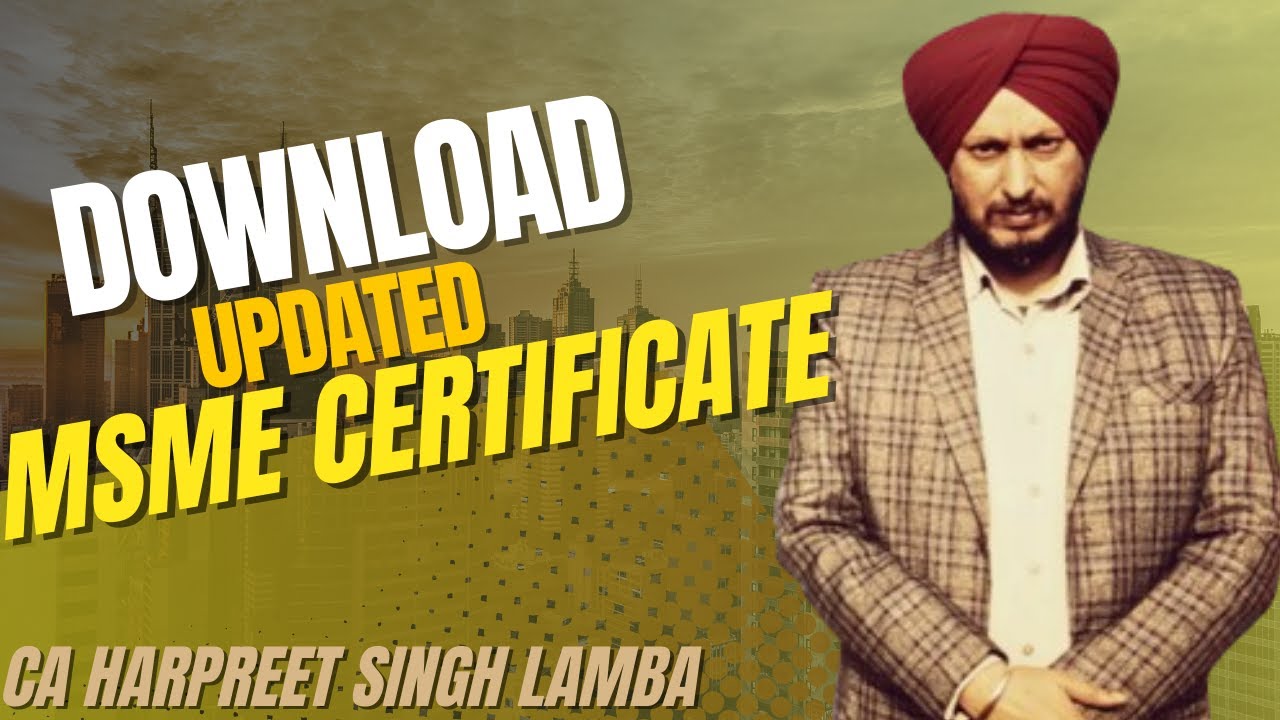 MSME Certificate Download | How to Download MSME Certificate | UDYAM ...