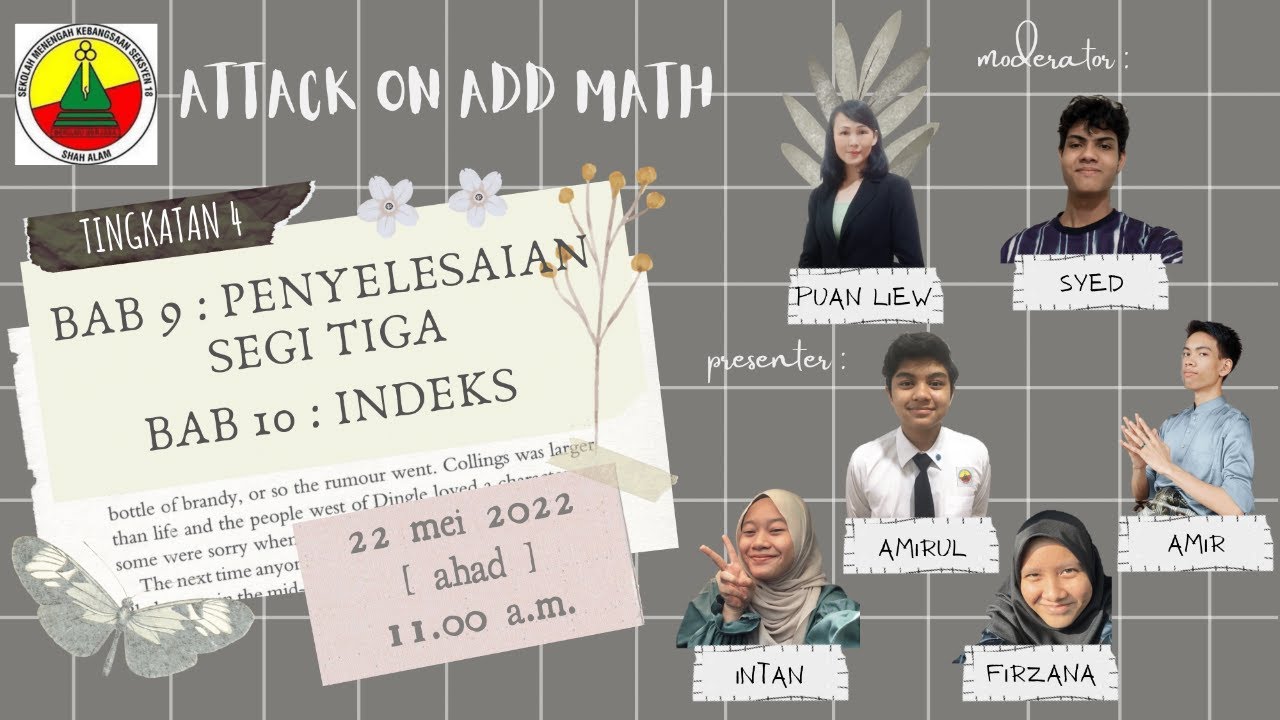 Attack On Add Math - Penyelesaian Segitiga dan Nombor Indeks. - YouTube
