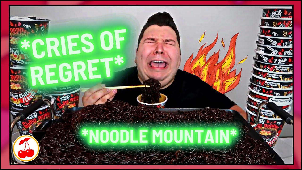 Nikocado and the SPICY GHOST PEPPER noodles [Funny Mukbangs] - YouTube