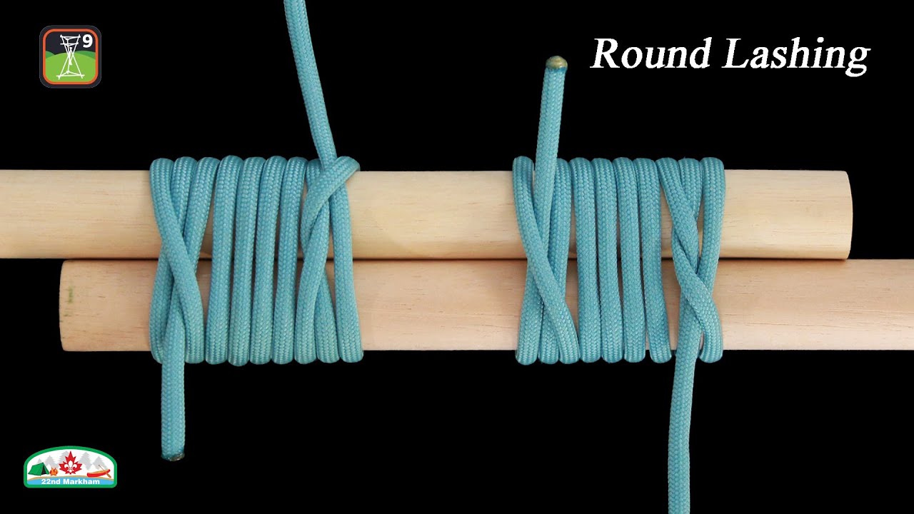 Knotting 302 - Round Lashing - YouTube
