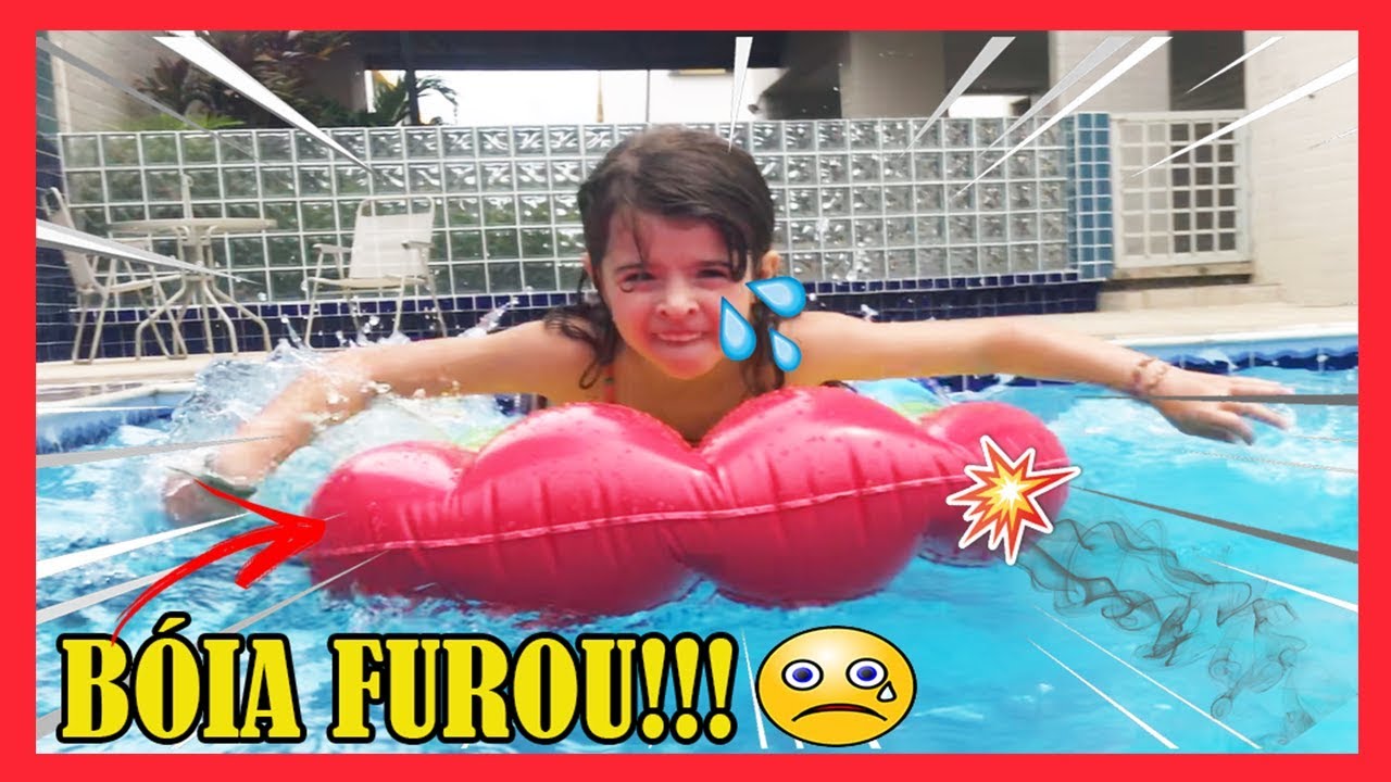 MINHA BÓIA FUROU NA PISCINA - DUDA PEREIRA - YouTube