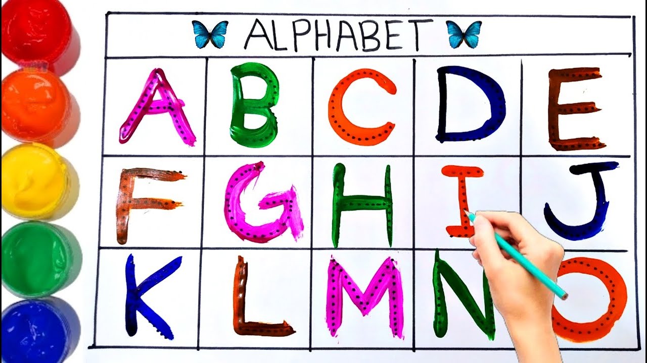 Alphabet A to Z, abcd wala, ए बी सी डी, abc, a for apple, #toddlers # ...