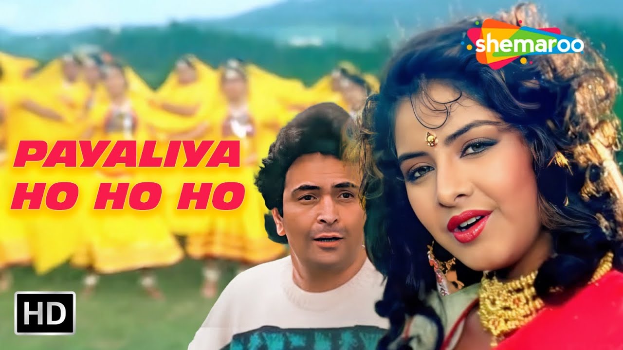 Divya Bharti & Rishi Kapoor 90s Most Romantic Song | Payaliya Payaliya ...