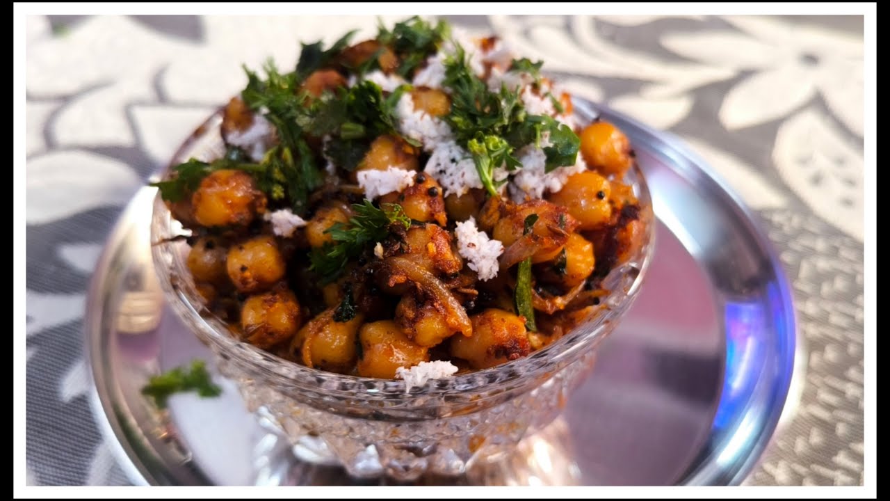 kabul kadle palya|| famous side dish for chapathi|| healthy and tasty ...