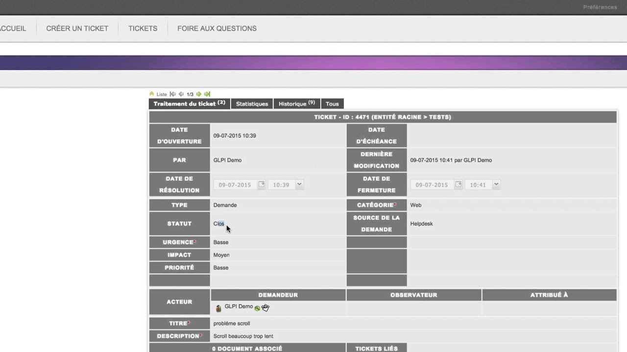 Tutoriel : Comment déclarer un ticket dans GLPI ? - YouTube