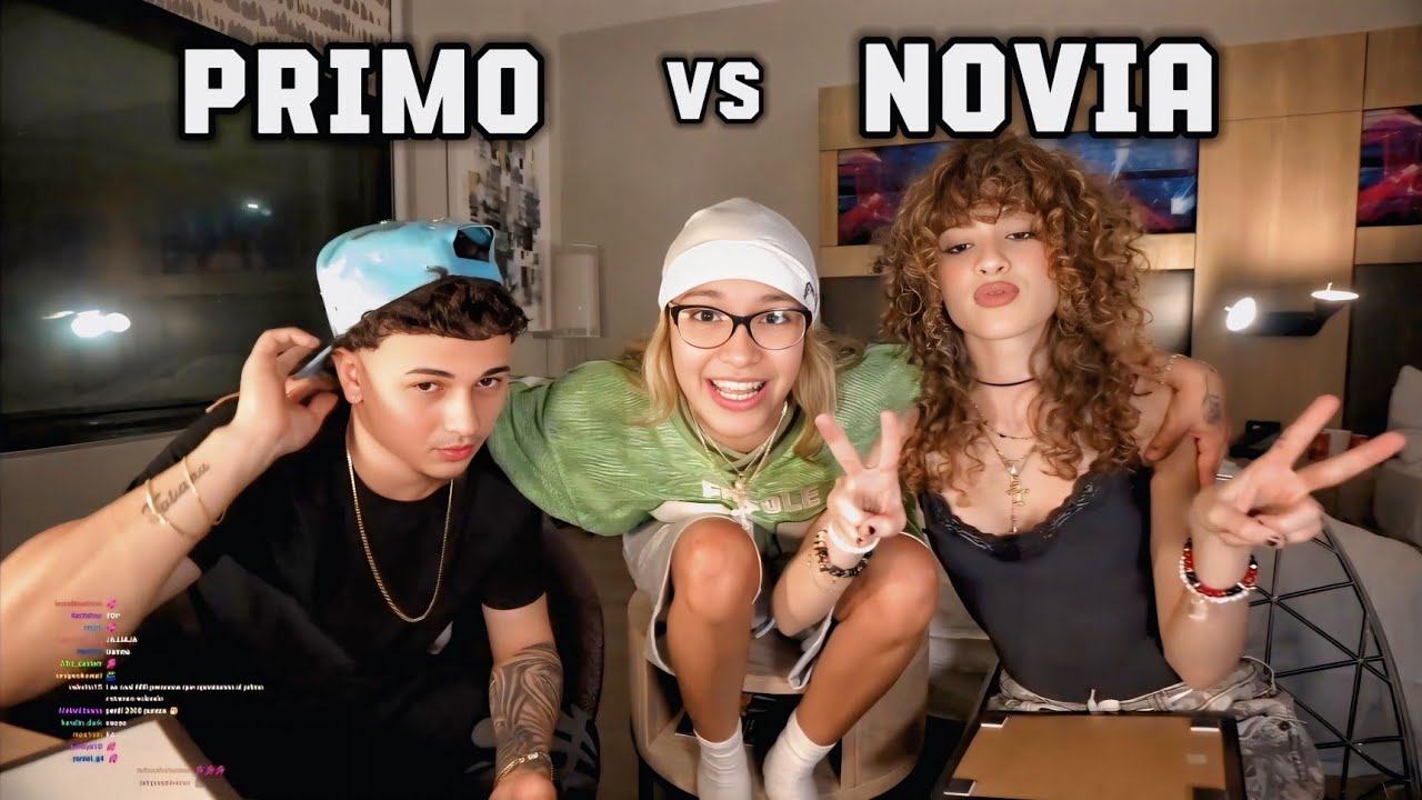 NOVIA vs PRIMO ¿ Quién conoce más a alondrissa ? 🤔 - YouTube