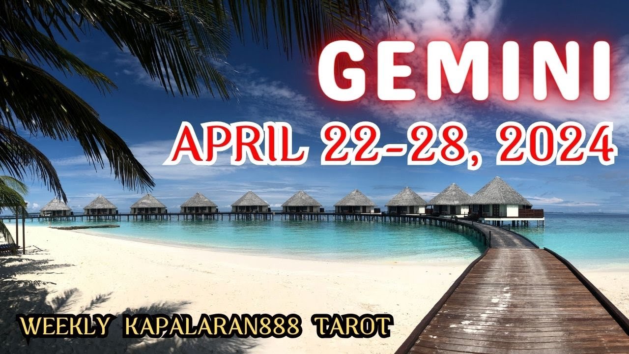 GOOD LUCK, CONTENTMENT & HAPPINESS ♊️ GEMINI APRIL 22-28, 2024 WEEKLY ...