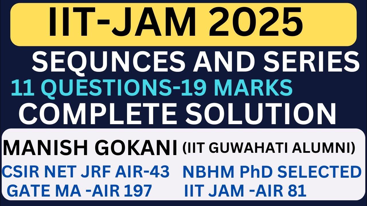 IIT-JAM 2025 REAL ANALYSIS COMPLETE SOLUTION | MANISH SIR | #iitjam2025#JAM2025SOLUTION# ...