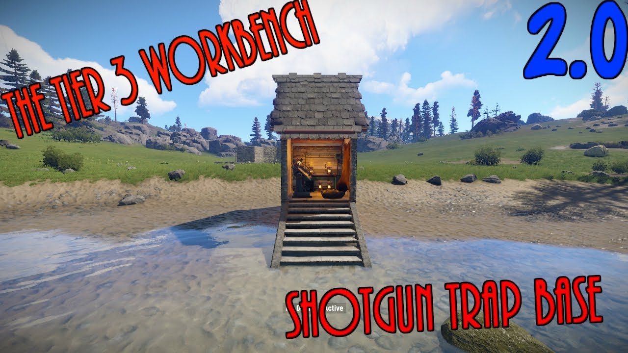 The Tier 3 Workbench Shotgun Trap Base 2.0 | Insanely Hidden Trap Base ...