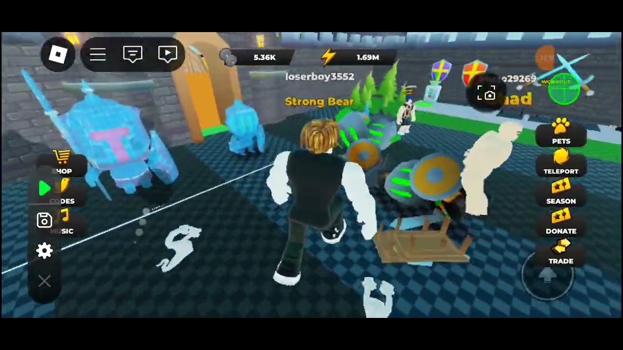 1 rebirth strong man sim - YouTube