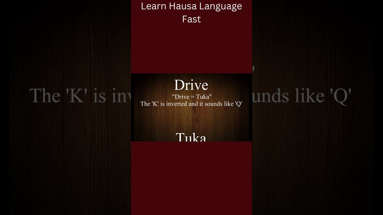 Learn Hausa Language Fast An Easy youtubeshorts shortviral YouTube Learn Hausa Language Fast An Easy youtubeshorts shortviral YouTube