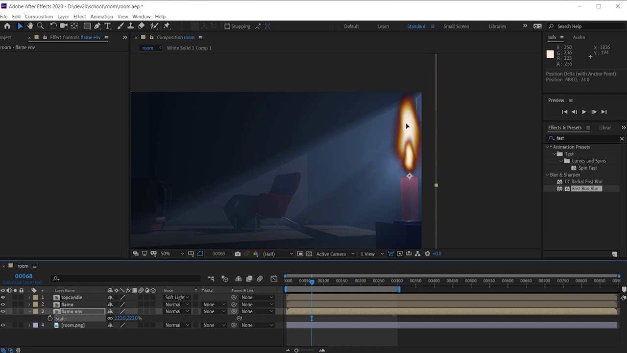 After Effects - Flickering Candle VFX Part 2 - YouTube