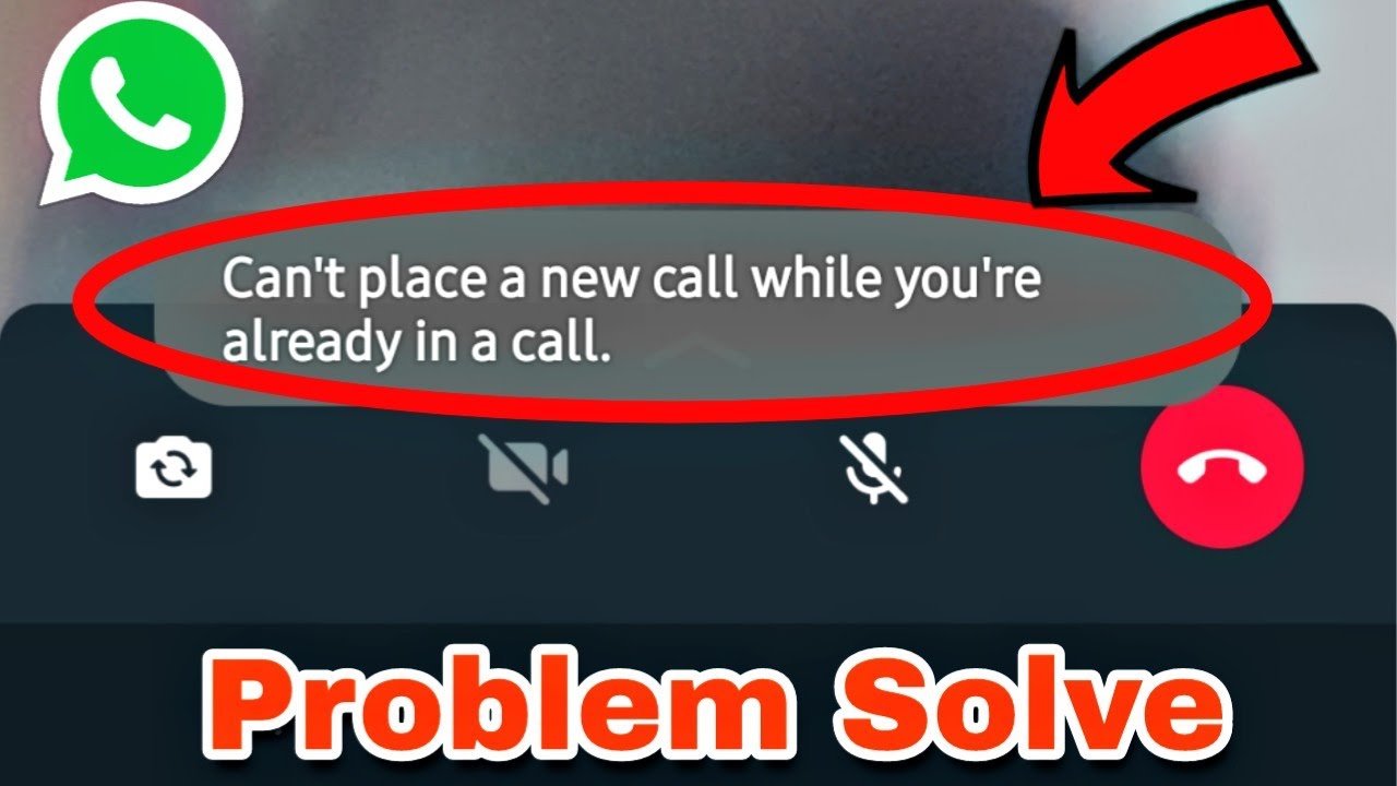 How to Fix Can't place a new call while you're already in a call - YouTube