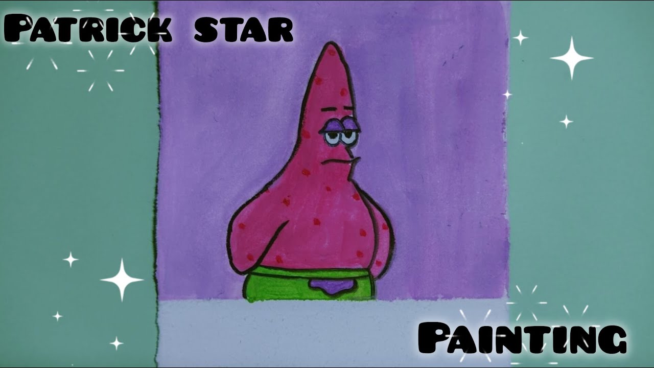 How to draw Patrick star step by step | cartoon drawing | watercolor ...