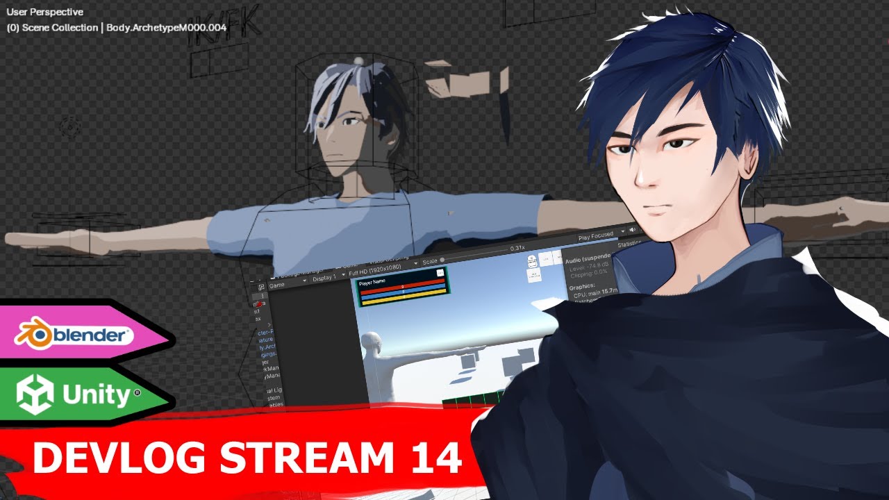 Game Devlog Part 14 Character Making And Custom Shader Blender Unity Youtube
