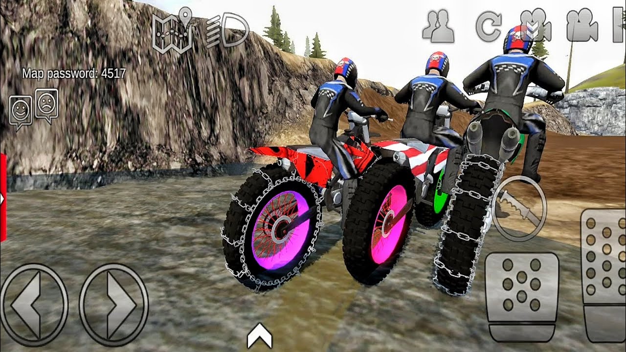 Motocross Extreme Drit Bike 3 Player Racing US Motorcycle Off-road ...