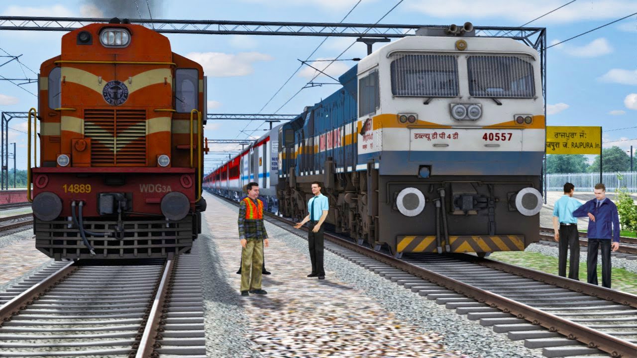 WDP4D Diesel Engine Failed at Track and Rescued by WDM3A - Train ...