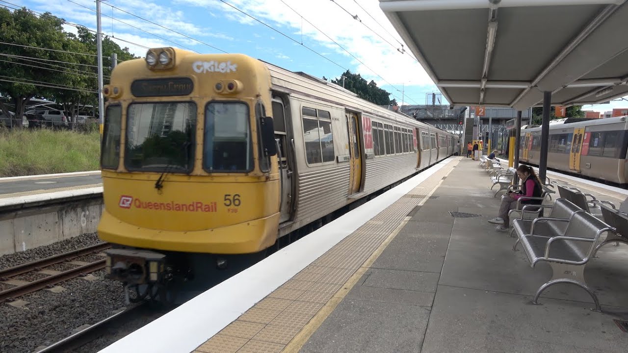 EMU Electric Train Ride Ferny Grove to Bowen Hills with Great Motor ...