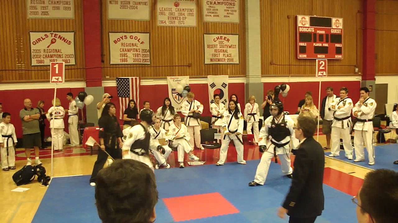 ATA Taekwondo Tournament Match #1 - YouTube