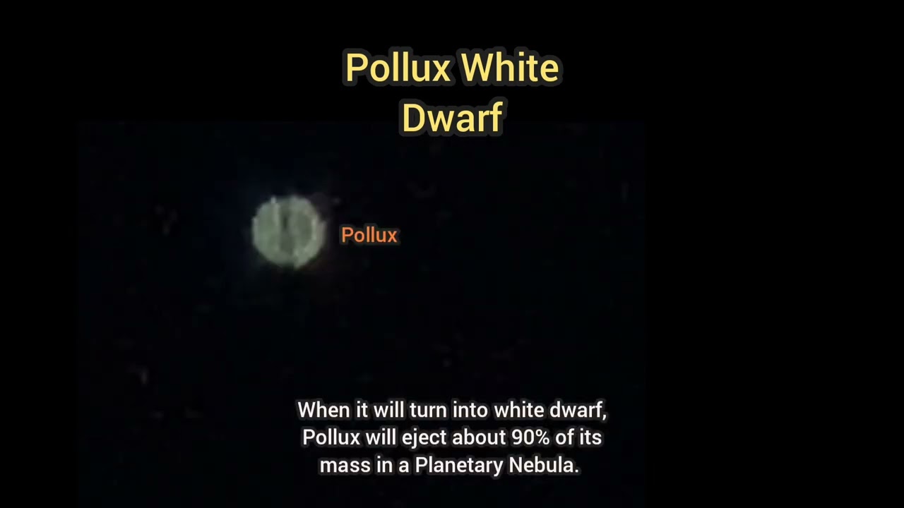 Pollux White Dwarf. @Observatorio De Astronomía - YouTube