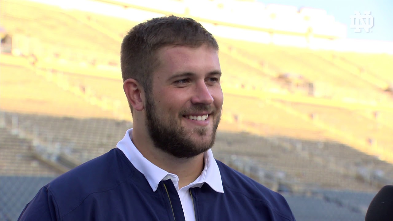 @NDFootball | Alex Bars Post-Game Interview vs. Vanderbilt (2018) - YouTube