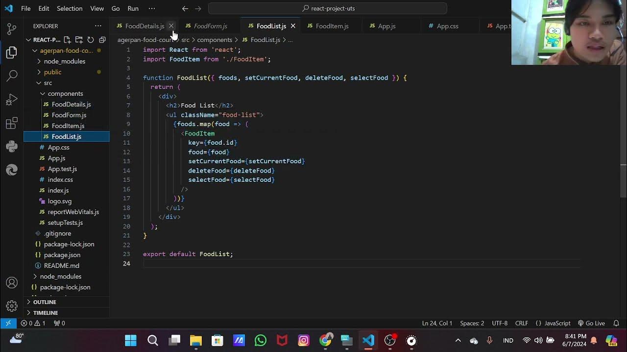 Project UTS Mobile Programming 1 - App Agerpan Food Court - YouTube