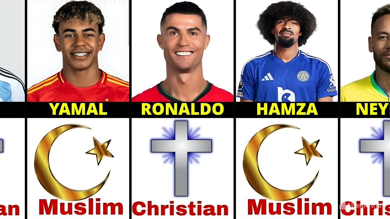 Most Famous Footballers Real Religion in 2025 ⚽🔥 | Muslim VS Christian ...