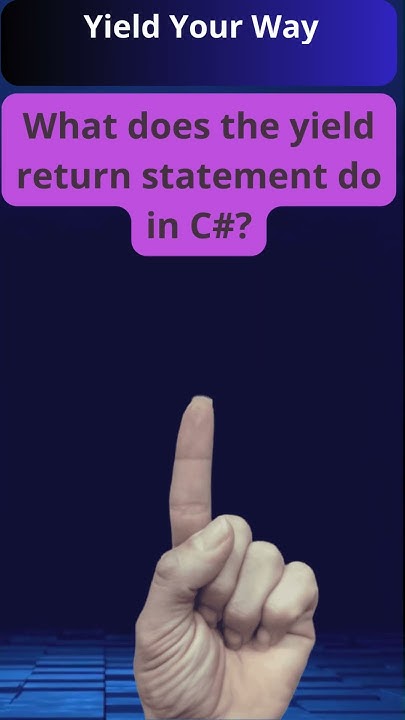 Mastering Iteration with 'yield return' in C# - YouTube