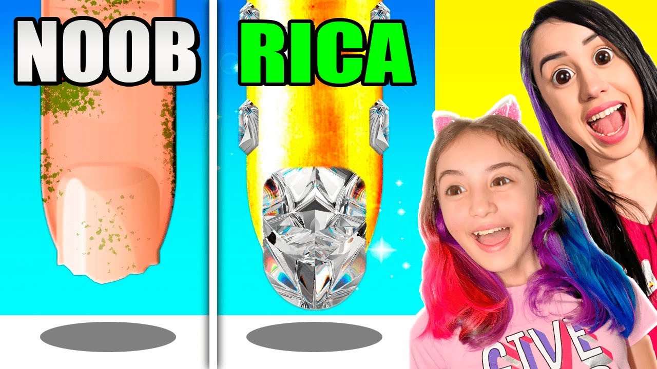 FIZEMOS as PIORES UNHAS para FICAR RICAS no Nail Art Salon 3D - YouTube