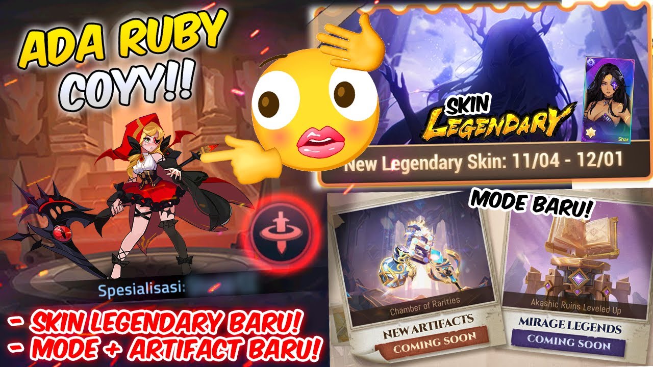 ADA RUBY COY!! AKHIRNYA MOONTON! ADA SKIN LEGENDARY BARU DAN JUGA MODE ...